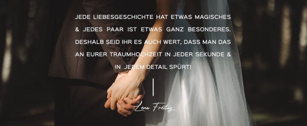 Luxus Hochzeit und Hochzeitsdesign mit unserem Expertenteam